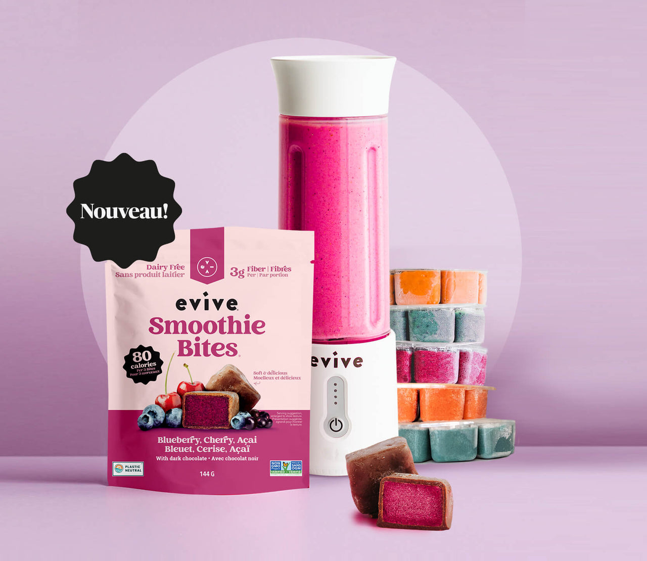 Evive - Ton smoothie parfait, simplifié | Ajoutes seulement de l'eau